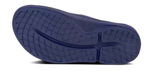 OOFOS - Unisex OOahh Sport - Post Run Recovery Slide Sandal (Navy Blue, us_footwear_size_system, adult, women, numeric, medium, numeric_6)