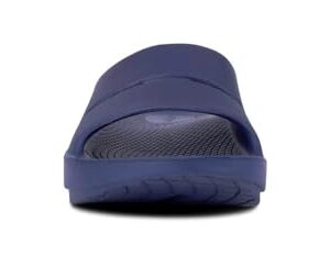 OOFOS - Unisex OOahh Sport - Post Run Recovery Slide Sandal (Navy Blue, us_footwear_size_system, adult, women, numeric, medium, numeric_6)