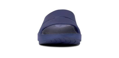 OOFOS - Unisex OOahh Sport - Post Run Recovery Slide Sandal (Navy Blue, us_footwear_size_system, adult, women, numeric, medium, numeric_6)