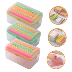 VILLFUL 3pcs Multifunctional Soap Box Enamel Cup Glass Soap Foaming Tool Soap Foaming Holder Drain Soap Dish Holder Bar Soap Dish Home Tools Shelf Plastic Travel Storage