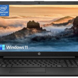 HP 2023 Newest Pavilion 15.6'' HD Laptop,Quad Core Intel Pentium N5030 (Upto 3.1GHz),8GB RAM,256GB SSD,Intel UHD Graphics,WiFi,HD Webcam,HDMI,RJ-45,10+ Hour Battery,Win 11+MarxsolCables Black