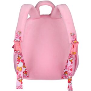 JCFAFWR Toddler Backpacks for Girls 2-4, Lightweight Cute Kids Backpack Detachable Plush Doll Preschool Backpack(PINK-H)