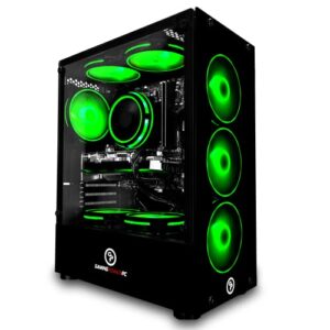 GAMINGPOWERPC G104 Gaming PC Desktop Intel Core i5-10400F 2.9GHz 512GB NVME M.2 16GB DDR4 NVIDIA GEFORCE GTX 1660 Super 6GB GDDR6, 600W, AX WiFi 6 Bluetooth 5.1, Windows 11, RGB