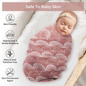 SYNPOS Baby Swaddle Blankets Newborn Baby Swaddle Wrap for Boys and Girls Soft Neutral Receiving Swaddling Blanket are Unisex,Registry & Gift 4 Pack 47 x 47 inches