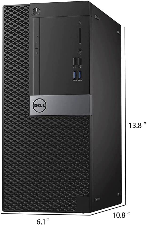 Dell Optiplex 7040 Mini Tower Desktop Computer, Intel Quad Core i5 6500 3.2Ghz, 32GB DDR4, 1TB SSD Hard Drive, WiFi, Bluetooth, HDMI, Keyboard & Mouse, Windows 10 Pro (Renewed)