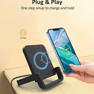 Wireless Charger, BUBEYYIE Fast 10W Charging Stand Compatible with iPhone 14 13 12 11 Pro XR XS X 8 Plus Samsung Galaxy S22 S22 S20 S10 Note 20 10 Google LG and Other Cell Phones (Black)