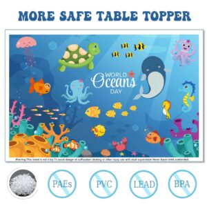 Disposable Stick-on placemats for Baby&Toddler&Kids, Sticky Table Cover placemats for Restaurant/Travel, Waterproof Cover 12''x18''（Individual Package）…