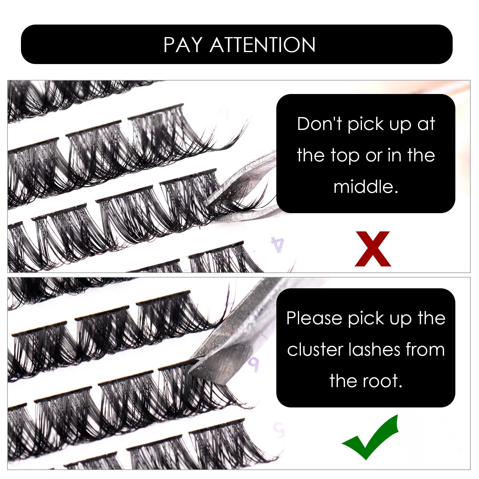 Cluster Lashes 72 Individual Lashes Clusters Eyelash Extensions False Eyelashes DIY Wispy Fluffy Lash Extension Kit Reusable False Eyelashes Natural Look Mix 10-16mm C D Curl-DM01