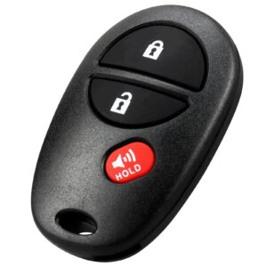 npauto key fob replacement fits for toyota sienna 2004-2017, tacoma 2005-2016, tundra 2007-2017, sequoia 2008-2017, highlander 2008-2013, keyless entry remote control car key fob, cgq43vt20t