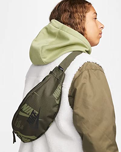 Nike Heritage Hip Pack (Medium Olive/Black, One Size),(DQ5930)