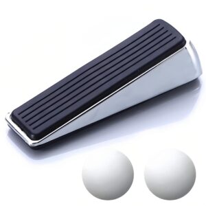 cqdameng - door stop - door stop wedge - made of metal good zinc alloy - complimentary two anti-collision mats in the same color - restroom, bedroom, kitchen