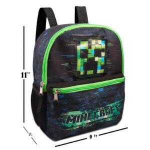 Game Party Minecraft Mini Backpack for Boys, Girls - Bundle with 11" Minecraft Backpack for School and Travel Plus Stickers and More | Minecraft School Bag