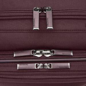 Samsonite Lineate DLX Softside Expandable Luggage with Spinner Wheels, Merlot