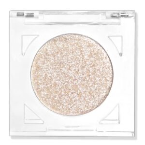 erinde shimmer glitter eyeshadow palette, korean eye glitter makeup, ultra-blendable, sparkle silver champagne gold eye shadow, single shade metallic pigmented color, 02#