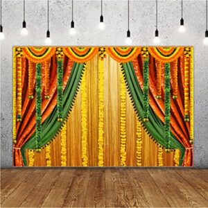 lofaris india pooja photography backdrop puja ganpati pooja traditional mehndi festival background diwali decorations wedding party marigold garlands photo props 5x3ft