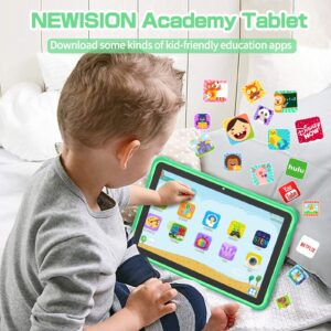 NEWISION Kids Tablet 10 Inch,Android 10 Toddler Tablet,Kids Learning Tablet with Dual Camera,32GB Kids WiFi Tablets,6000MAH,Kid-Proof Case (Green)