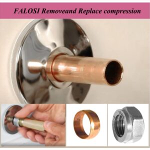 Compression Sleeve Puller Tool Remove Nut & Ferrule Of Pipe 03943- Sleeve Remover for 1/2-Inch Compression Fittings Only Corroded & Frozen Supply Stops Plumbing Tools Compression Ring Removal Tool