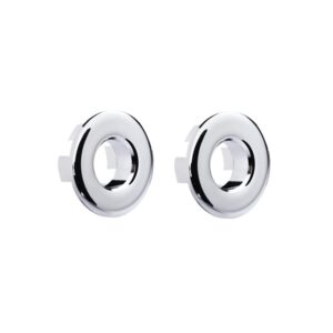 deakyne 2 pack sink overflow ring chrome bathroom vanity sink overflow cover insert in round trim cap brass material