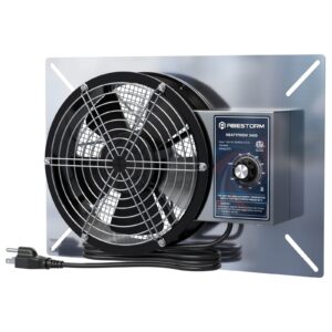 abestorm 540cfm crawlspace ventilation fans ip-55 grade basements vent fan 8.7 inches ventilator fan with freeze protection thermostat & dehumidistat for crawl space basement attic garage, exhaust