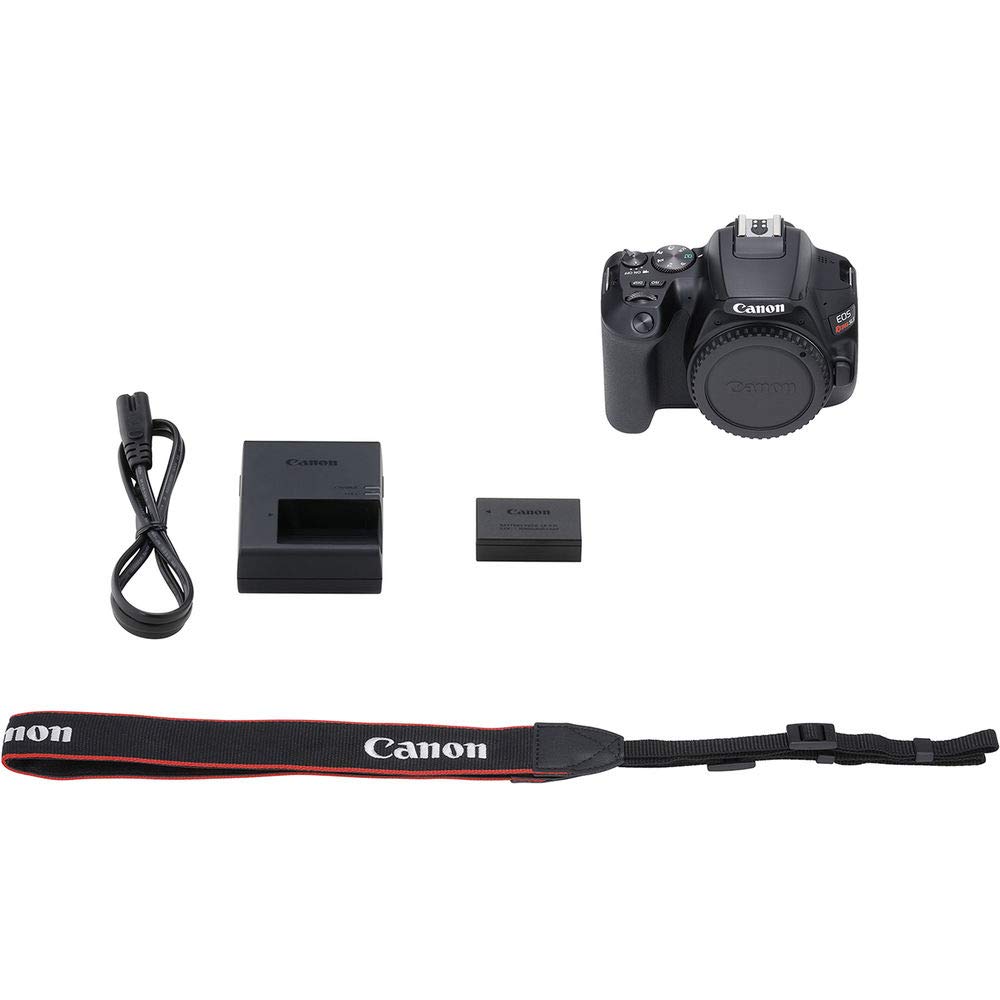 Canon EOS Rebel SL3 DSLR Camera (Black, Body Only) (3453C001) + EOS Bag + Sandisk Ultra 64GB Card + Clean and Care Kit (Renewed)