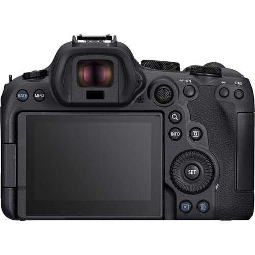 Canon EOS R6 Mark II Mirrorless Camera (5666C002) + 2 x 64GB Memory Card + Case + Corel Photo Software + 3 x LPE6 Battery + Charger + Card Reader + LED Light + More (INTL. Model) (Renewed)