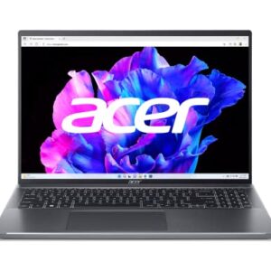 Acer Swift Go 16 Thin & Light Laptop | 16" 1920 x 1200 100% sRGB 400nit Display | Intel Core i5-1335U | Intel Iris Xe Graphics | 8GB LPDDR5 | 512GB Gen 4 SSD | Intel WiFi 6E AX211 | SFG16-71-52SD