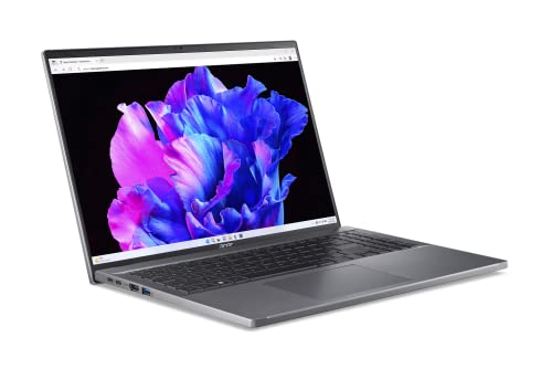 Acer Swift Go 16 Thin & Light Laptop | 16" 1920 x 1200 100% sRGB 400nit Display | Intel Core i5-1335U | Intel Iris Xe Graphics | 8GB LPDDR5 | 512GB Gen 4 SSD | Intel WiFi 6E AX211 | SFG16-71-52SD