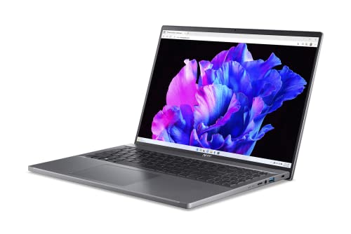 Acer Swift Go 16 Thin & Light Laptop | 16" 1920 x 1200 100% sRGB 400nit Display | Intel Core i5-1335U | Intel Iris Xe Graphics | 8GB LPDDR5 | 512GB Gen 4 SSD | Intel WiFi 6E AX211 | SFG16-71-52SD