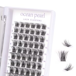 lash clusters 72 pcs individual lashes diy eyelash extensions 10-16mm length reusable soft natural false eyelashes thin band lash extension kit for makeup at home