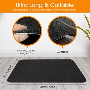 Brinman Chair Mat for Hardwood Floor,36"x48" Desk Chair Mat,Non-Slip Office Chair Mat, Computer Gaming Floor Mat for Rolling Chair, Under Desk Rug Floor Protector,Easy Clean & Flat Without Curling