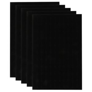 toyvian 5pcs velvet jewelry display tray jewelry sponge insert mats black jewelry display pads foam ring pad - 11x7 in