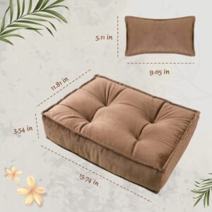 M&G House Newborn Photography Props Mattress Pillow Photo Prop Floor Pillow Seating Pillow Baby Photoshoot Props Pillow Mat Baby Photo Props Pillow(Brown)