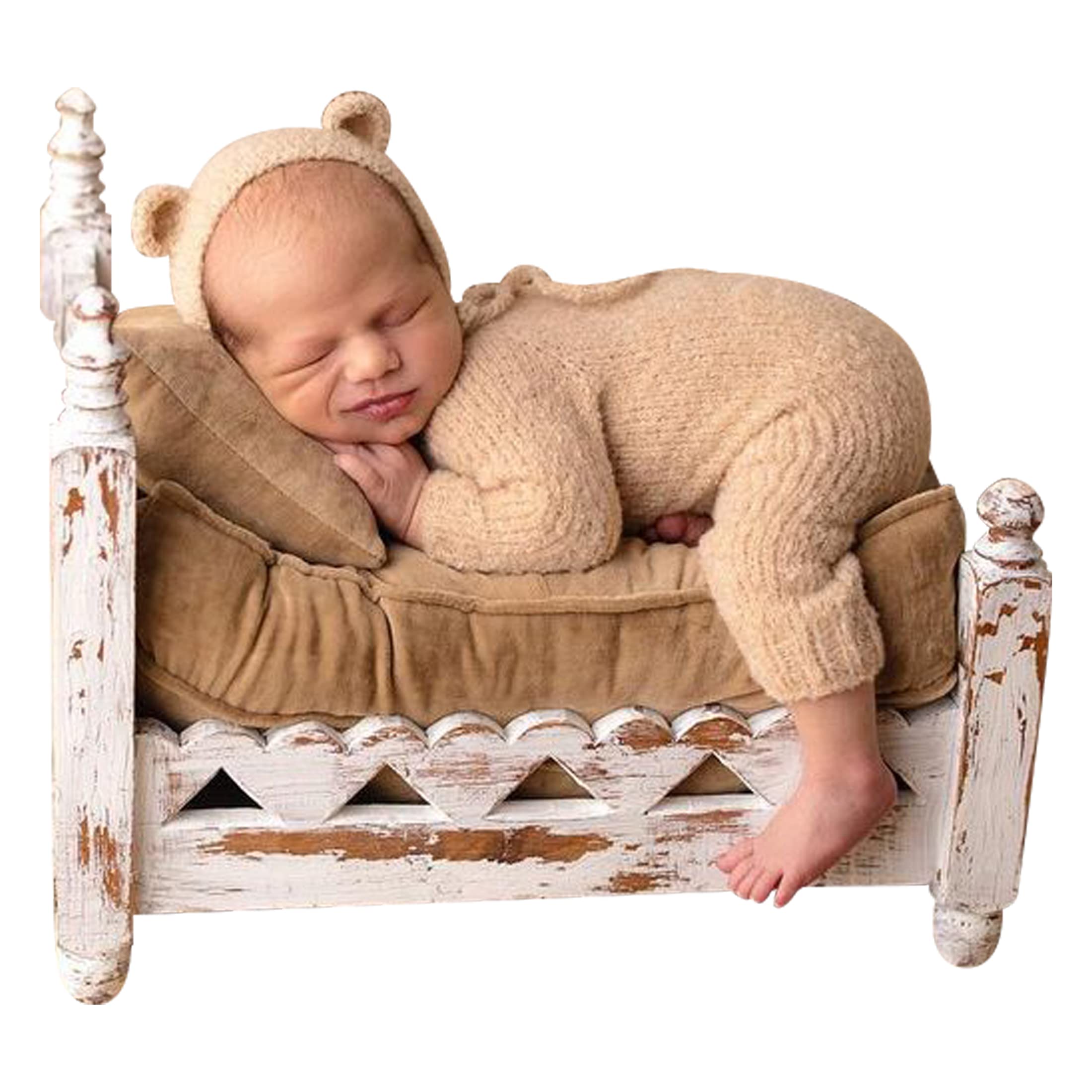 M&G House Newborn Photography Props Mattress Pillow Photo Prop Floor Pillow Seating Pillow Baby Photoshoot Props Pillow Mat Baby Photo Props Pillow(Brown)