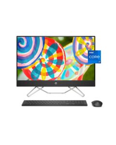 hp all-in-one bundle pc, 27" fhd micro-edge display, 12th generation intel core i7 processor, iris x graphics, 12 gb ram, 256 gb ssd, windows 11 pro os, wi-fi (27-cb1072, 2022) (renewed)