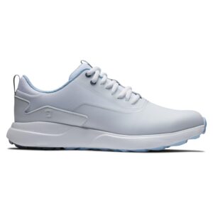 FootJoy Women's FJ Performa Golf Shoe, White/Light Blue, 8.5