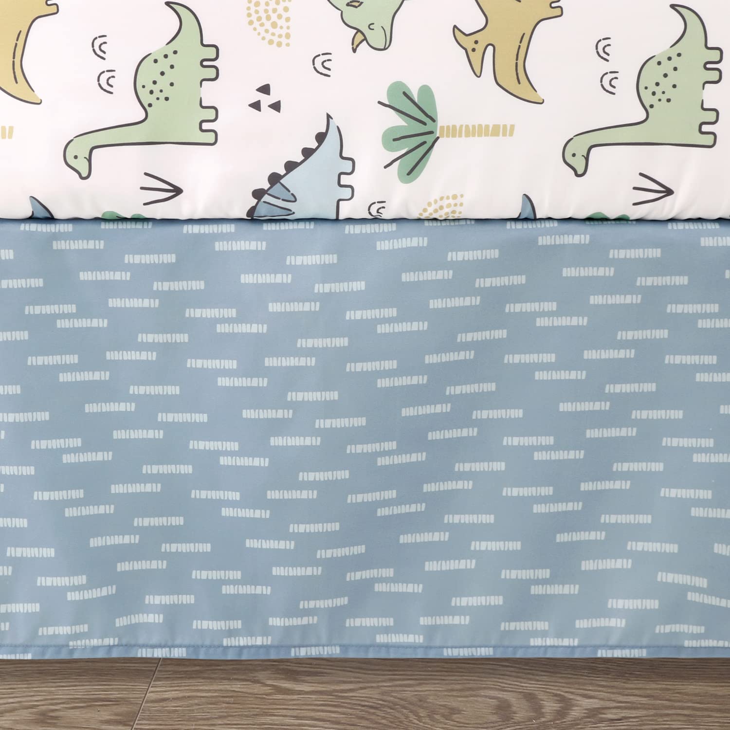 The Peanutshell Dinosaur Crib Bedding Set for Boys, 5 Pieces