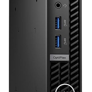 Dell OptiPlex 7010 Micro Business Mini Desktop (Intel i5-13500T vPRO 14-Core, 16GB RAM, 256GB PCIe SSD, Intel UHD 770, RJ-45, HDMI, DP, Black, USB Keyboard, USB Mouse, Win 10 Pro)