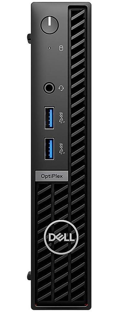 Dell OptiPlex 7010 Micro Business Mini Desktop (Intel i5-13500T vPRO 14-Core, 16GB RAM, 256GB PCIe SSD, Intel UHD 770, RJ-45, HDMI, DP, Black, USB Keyboard, USB Mouse, Win 10 Pro)