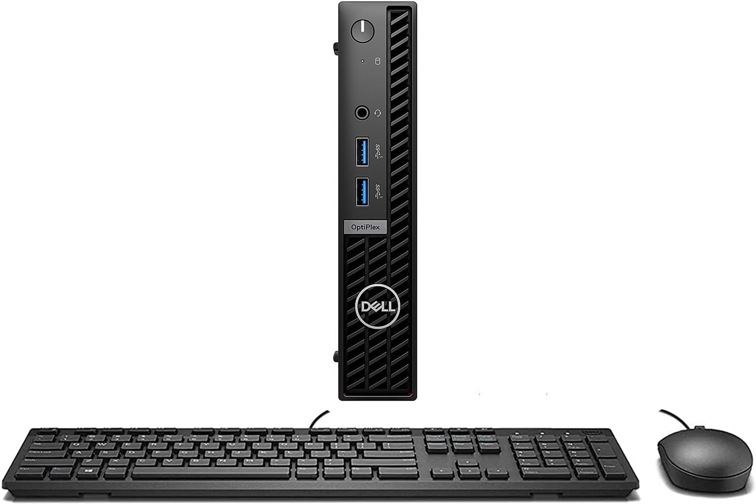 Dell OptiPlex 7010 Micro Business Mini Desktop (Intel i5-13500T vPRO 14-Core, 16GB RAM, 256GB PCIe SSD, Intel UHD 770, RJ-45, HDMI, DP, Black, USB Keyboard, USB Mouse, Win 10 Pro)