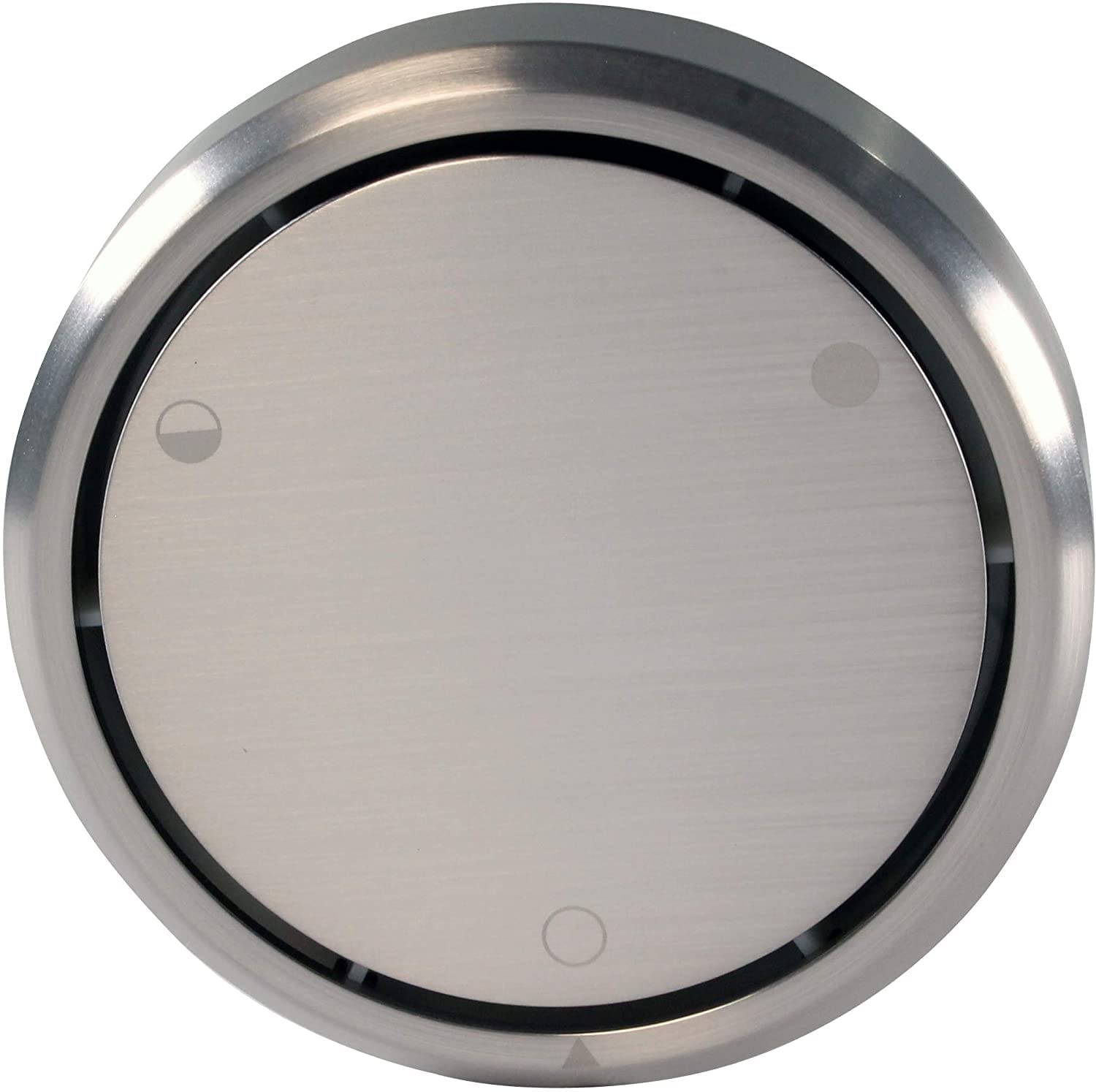 Westbrass A493CHM-07 Universal Patented Deep Soak Round Replacement 2-Hole Bathtub Overflow Cover for Full and Over-Filled Closure, Satin Nickel