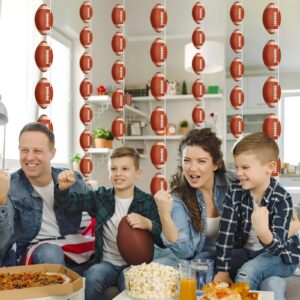 Waenerec Football Banners Garland 32pcs Football Cutouts Football Hanging Swirl Sports Theme Birthday Party Supplies for Baby Shower Home Classroom Favor Decorations