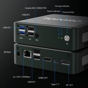 TOPGRO Mini Micro PC Windows 11 Pro