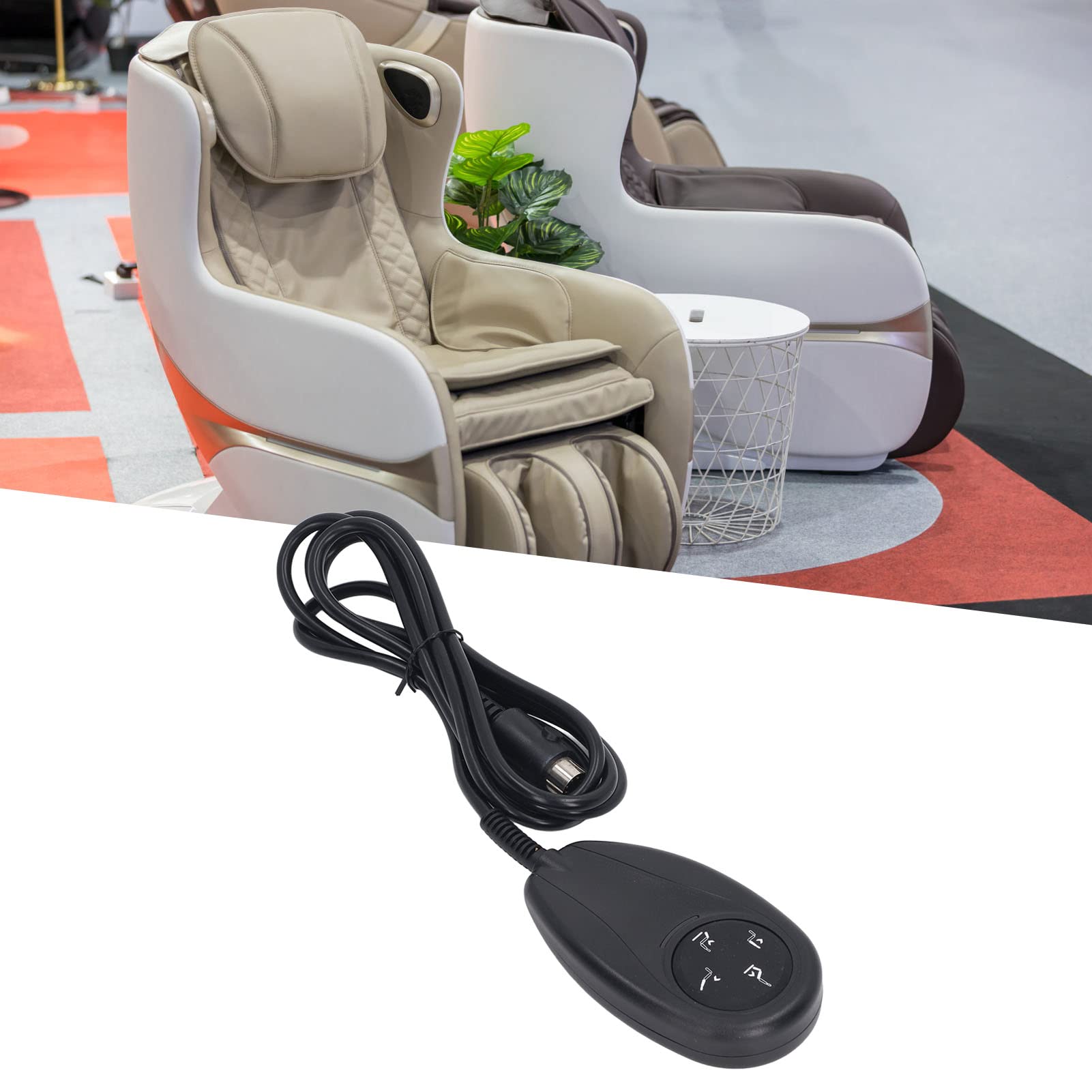 Lift Chair Remote 4 Buttons 5 Pin Up Down Power Recliner Replacement Hand Control Handset for Power Recliner