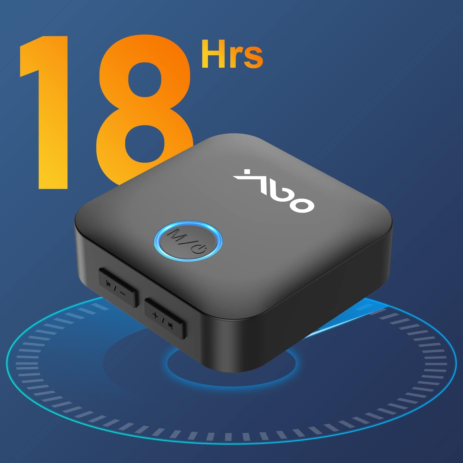 YMOO Optical Bluetooth 5.3 Transmitter Receiver for Speaker/TV/Bluetooth Headphones, 3.5mm Jack AUX Bluetooth Audio Adapter for Airplane, AptX Low Latency,130ft Range for Tablet/Smartphone,Dual Link