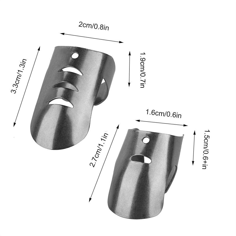 4 PCS Finger Guards for Cutting Kitchen Tool Finger Guard Stainless Steel Finger Protector Avoid Hurting When Slicing and Dicing Kitchen Safe Chop Cut Tool