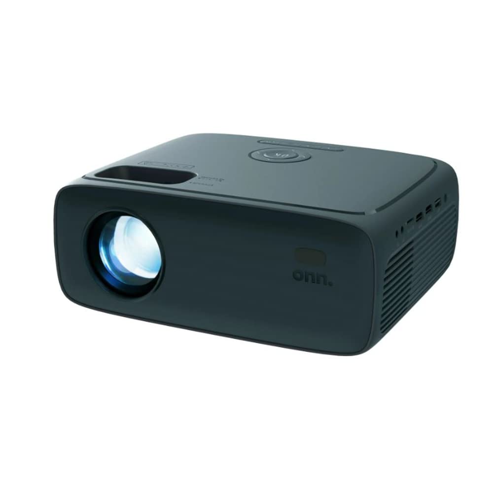 ONN 720P HD Home Theater Projector with 6' HDMI Cable, Black 100096801