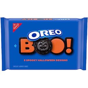 oreo orange creme chocolate sandwich cookies, limited edition, halloween cookies, 18.71 oz