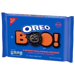 OREO Orange Creme Chocolate Sandwich Cookies, Limited Edition, Halloween Cookies, 18.71 oz