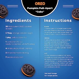 OREO Orange Creme Chocolate Sandwich Cookies, Limited Edition, Halloween Cookies, 18.71 oz