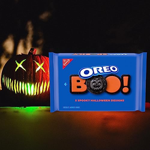 OREO Orange Creme Chocolate Sandwich Cookies, Limited Edition, Halloween Cookies, 18.71 oz